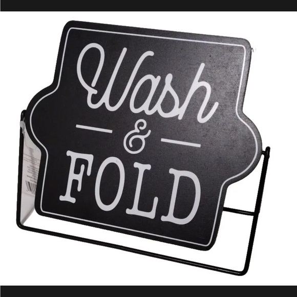Target | Accents | Tabletop Laundry Flip Sign Farmhouse Wash Fold Black ...